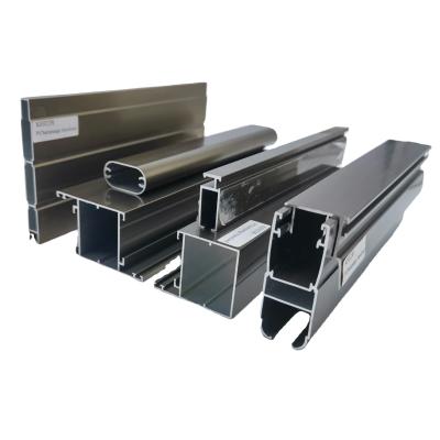China Champagne Anodized 6063 Grade Aluminium Profile for Doors and Windows with 5.8 Meter Length for sale