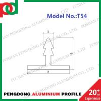 China Decorative 8mm T Shape Aluminium Trim Profiles Silver anodized matt for sale