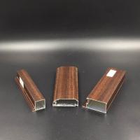 China 6061 Wood Finish Aluminium Profiles Door Frame Extrusion For Hotel Villa for sale