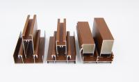 China Anodized Wood Finish Aluminium Profiles For Windows Doors 25 Series for sale