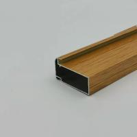 China Libya 6063 Kitchen Aluminum Profile Wood Grain Powder Coated for sale