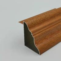 China Wood Finish Kitchen Cabinet Aluminium Extrusion Anodising For Israel for sale