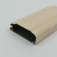 China Libya T5 6063 Wood Finish Aluminium Profiles For Kitchen Cabinet for sale