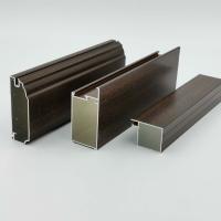 China Israel 6063 T5 Custom Aluminium Cabinet Door Profiles 1.2mm Thick Powder Coated for sale