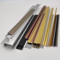 China Tolerance 0.12mm Aluminium Trim Profiles T and U and G Shape for sale