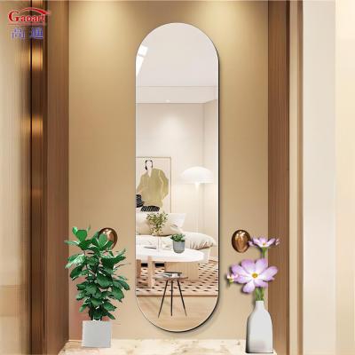 China Modern Wall Mirror Make Up Glass Beauty Bath Sticker for Living Room and Bathroom for sale