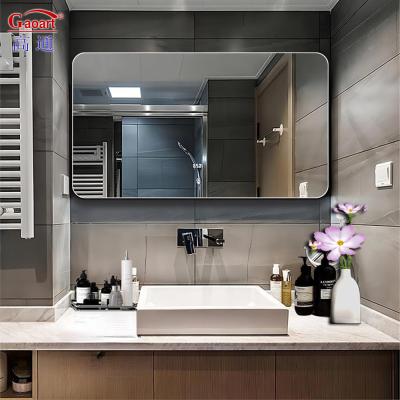 China Wall Mirror Adhesive Coaster Pocket Half Round Compact Wavy Full Length Home Decor for sale