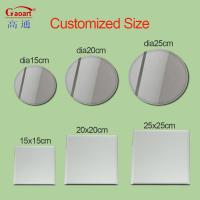 China Modern Style Full Length Two-Way Wall Tray Bathroom Mirror with Half Round Shape for sale