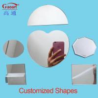 China Modern Style Full Length Two-Way Wall Tray Bathroom Mirror with Half Round Shape for sale