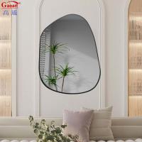 China Contemporary Design Style Full Length Antique Wooden Frame Wall Mirror for Everyday for sale