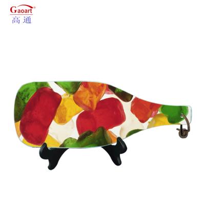 China 12 X 16 Inch Round Square Toughened Unbreakable Vegetable Custom Kitchen Cutting Board for sale