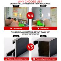 China Stylish Bathroom Decoration Fashion Frame Metal Wall Mirror with Large Gold Frame for sale