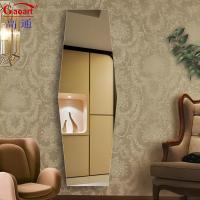 China Full Wall Modern Unbreakable Gold Mirror for Home Decor Living Room Bathroom Bedroom for sale