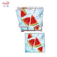 China Square Tempered Custom Tool Cutting Board for Kitchen Glass Coaster Multi-Functional for sale