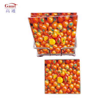 China Smooth Surface Tempered Glass Cutting Board Classical Design for Kitchen Wine Coaster for sale