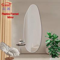 China PVC Frame Glass Mirror Wall Mirror for Bedroom Decoration Beauty Luxury Glass for sale