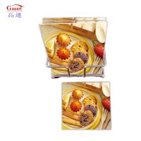 China ALL-Season Square Tempered Custom Cheese Cutting Board for Kitchen and Wine Glass Coaster for sale