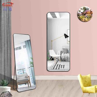 China Contemporary Design Style Glass Mirror for Top Fashion Long Floor Length Bath Room for sale