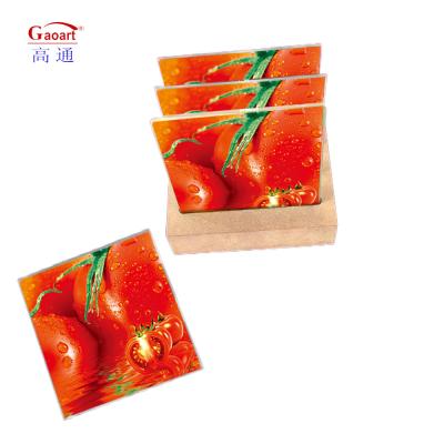 China Rectangle Clear Tempered Glass Cutting Board for Kitchen Tools and Table Decoration for sale