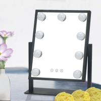 China Extra LOGO Yes Top Fashion Light Bulb Led In Chrome Home Decor Makeup Vanity With Hollywood Mirror for sale