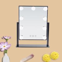 China Extra LOGO Yes Top Fashion Light Bulb Led In Chrome Home Decor Makeup Vanity With Hollywood Mirror for sale