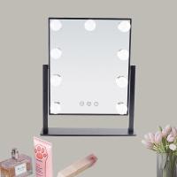 China Extra LOGO Yes Top Fashion Light Bulb Led In Chrome Home Decor Makeup Vanity With Hollywood Mirror for sale