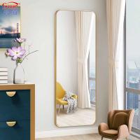China Customized Size Infinity Mirror Dressing Room with Golden Dresser in Aluminium Alloy for sale