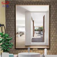 China Art Deco Design Style Rectangular Full Length Wall Mirror for Bedroom Decoration for sale