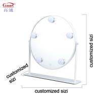 China Portable Pocket Small Handheld Little Makeup With Led Light Table Mirror For Everyday for sale
