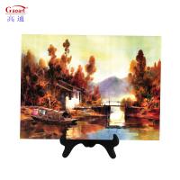 China Tempered Cutting Board with 6mm Glass Thickness White Round Serving Tray Placemat for sale