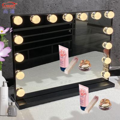 China Full Body Hollywood Chorome LED Cosmetic Mirror for Makeup Processing Customization for sale