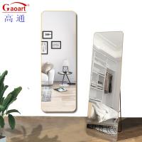 China Wall-Mounted Dressing Mirror for Living Room Customized Size Silver Glass Vanity Station for sale