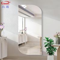 China Home Full Body Float Glass Dress Design Length Led Light Beveled Wall Hanging Decoration Mirror for sale