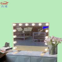 China Individual Carton Packing Vanity Large Big Fill Body Makeup Mirror with Light Bulb for sale