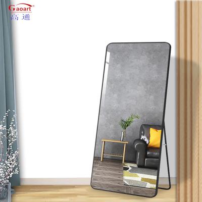 China Contemporary Design Style Full Length Standing Mirror for Bathroom Glass Espejo Body for sale