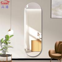 China Floor Length LED Beveled Hallway Home Bathroom Makeup Metal Decor Mirror for Full Body for sale