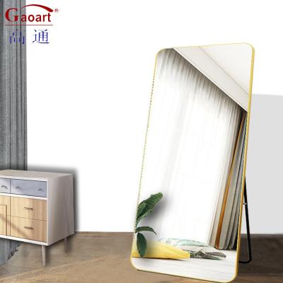 China Ornate Floor Standing Antique Full Length Mirror with Customized Size and LED Lights for sale