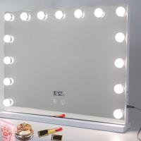 China Custom House Decor Fashion Design Style Chrome LED Makeup Vanity with Light Bulb Mirror for sale