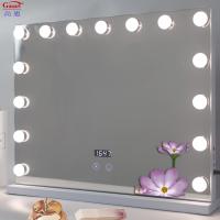 China Individual Carton Packing Modern LED Home Decor Small with Light Mirror Hollywood for sale