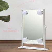 China Everyday Fashion Design Style Lady Dressing Cute Portable Makeup with LED Light Mirror for sale