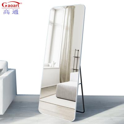China Ornate Huge Unbreakable Sheet Full Length Mirror for Floor Wall-Mounted Dressing Decor for sale