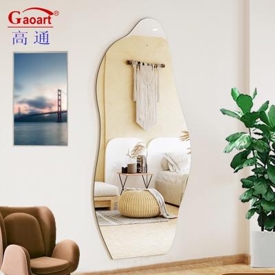 China Glass Mirror Wall-Mounted Decorative Home Full Length Bathroom Bedroom Decoration for sale