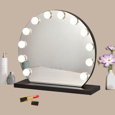 China 12 Dimmable LED Vanity Mirror with Logo Design for sale