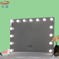 China Everyday Makeup Occasions Metal and Glass Mirror with LED Bulb Hollywood Vanity Light for sale