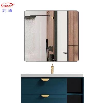 China Ever day Aluminium Standing Floor Hairdresser Black Bathroom Wall Hanging Mirror for sale