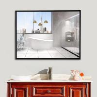 China Ever day Aluminium Standing Floor Hairdresser Black Bathroom Wall Hanging Mirror for sale