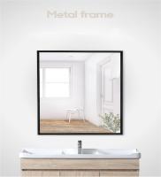 China Ever day Aluminium Standing Floor Hairdresser Black Bathroom Wall Hanging Mirror for sale