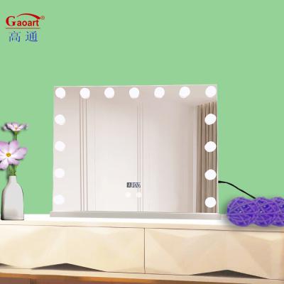 China Individual Carton Packing Morden Style Hollywood Lighting Mirror for Hair Salon Vanity for sale
