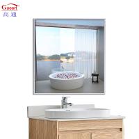 China Genuine Gold Aluminium Bathroom Decor Customized Size Standing Floor and Wall Mirror for sale