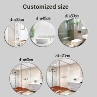 China Home Decor Top Fashion Glass Round Wall Mirror for Bathroom Decoration and Durability for sale